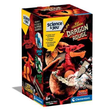 Clementoni Dig Kit Red Dragon French Version 12.5 x 21 x 12.5 cm - 6 ...