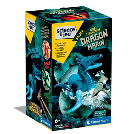 Clementoni Dig Kit Sea Dragon French Version 26 x 35 x 7 cm - 6+ Years ...