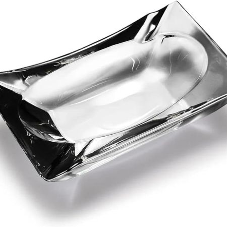 Glass Octagonal Cigar Ashtray 20 x 11 x 5 cm - Makhsoom