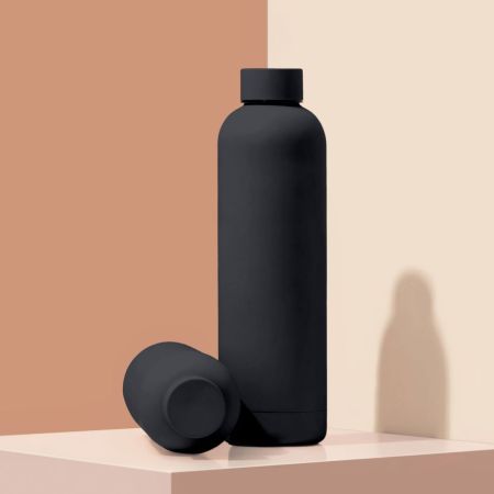 Stainless Steel Double Wall Vacuum Insulated Matte Water Bottle - 500 ...