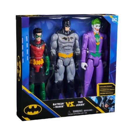 Batman Set of Batman and Robin vs The Joker Action Figures 3 Pcs - 30 ...