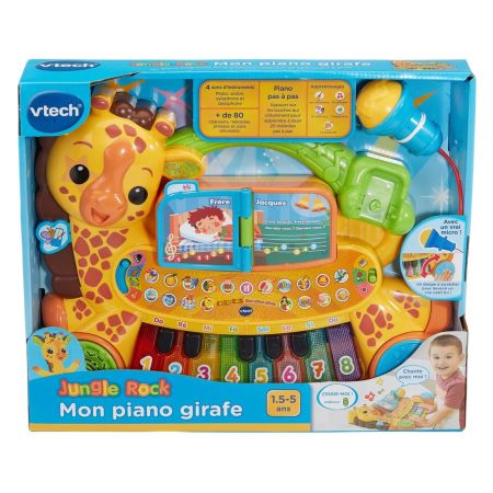 Vtech Jungle Rock Mon Piano Girafe French Version 18+ Months - Makhsoom