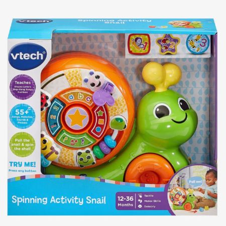 Vtech Spinning Activity Snail 12+ Months - English Version - Makhsoom