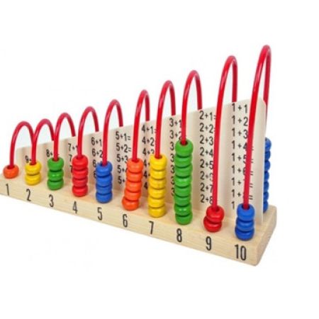 Wooden Child Abacus Counting Beads Maths Learning 3+ Years - Makhsoom