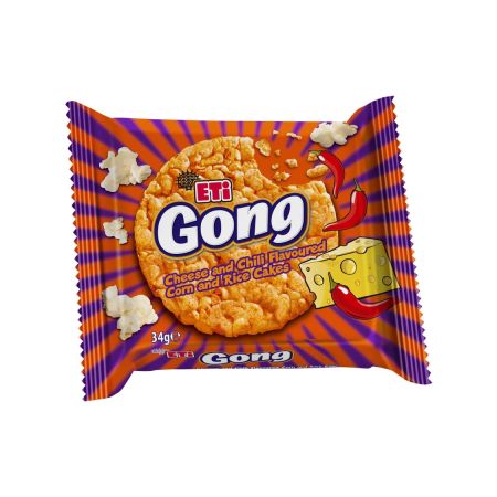 Eti Box of Gong Spicy Cheese 18 Pcs - 34 g - Makhsoom