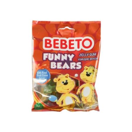 Bebeto Box of Jelly Gum Funny Bears 30 g - 24 Pcs - Makhsoom