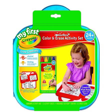Crayola Mini Kids Washable Dry Erase Activity Mat 2+ Years - Makhsoom