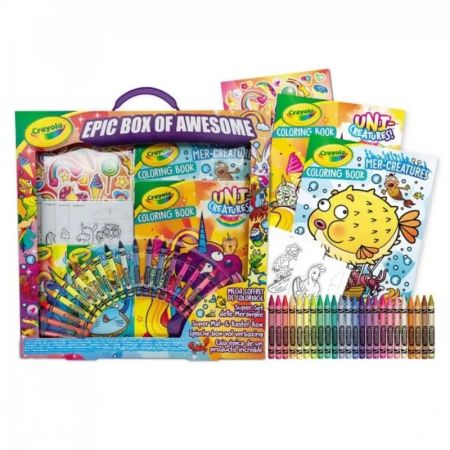 Crayola Epic Box Of Awesome With Lots of Art & Craft Accessories 3 ...