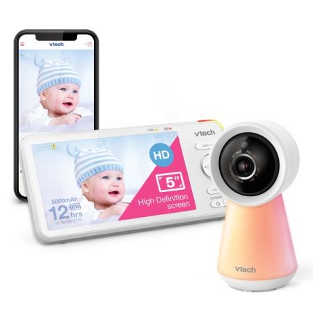 Vtech Baby 5 Inch Smart Wifi 1080p Monitor With Remote Acess - Makhsoom