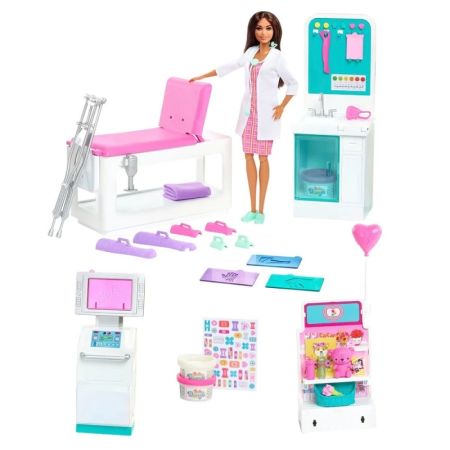 Barbie Fast Cast Clinic Playset 3+ Years - Makhsoom