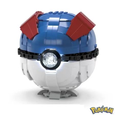 Pokemon MEGA Pokemon Jumbo Great Ball Building Kit With Lights 10 ...