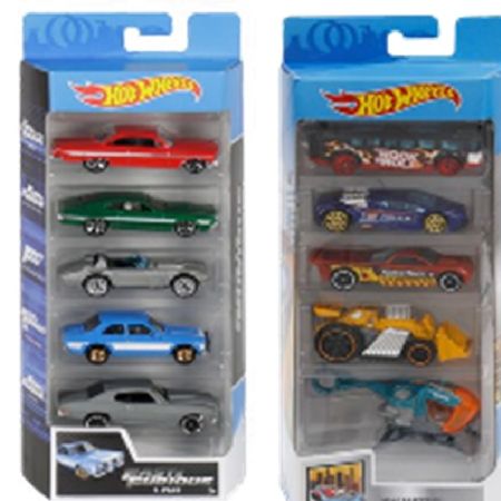 Hotwheels 5 Car Gift Packs Assorted 1 Pack - 3+ Years - Makhsoom