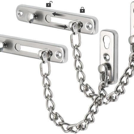 Parkside Security Door Chains Set Of 2 Pcs - Makhsoom