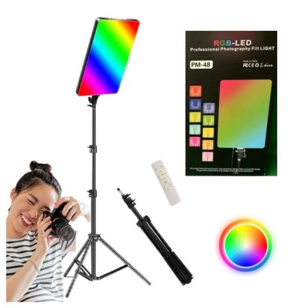 RGBW-LED Professional Photography Fill Light Adjustable LED Light with Remote Control for Video ...