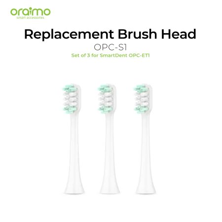 Oraimo Toothbrush Head Replacement Set OPC-S1 - White - Makhsoom