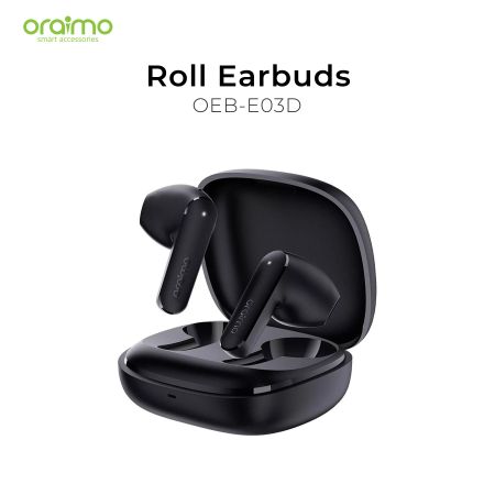 Oraimo Roll With Tunes EOB-E03D Earbuds - Black - Makhsoom