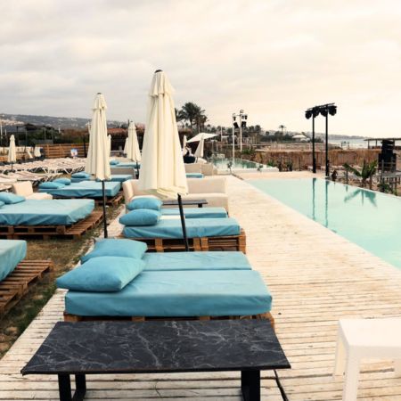 Mohanad Zaiter Beach Party in Sea Side Sunbeds Section With 2 Free ...
