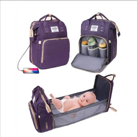 Multi-Functional Diaper Bag Backpack Travel Baby Nursing Bag Large ...
