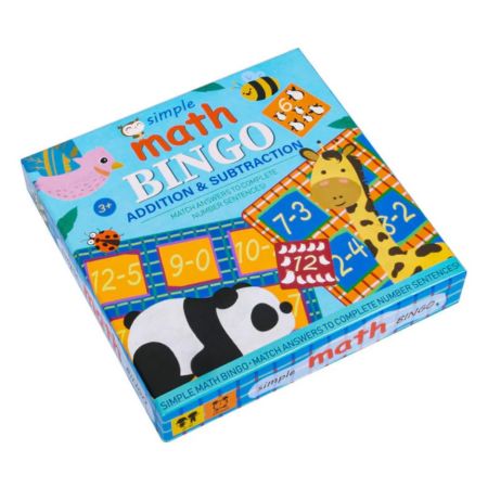 Simple Math Bingo Game Addition & Subtraction 3+ Years - Makhsoom
