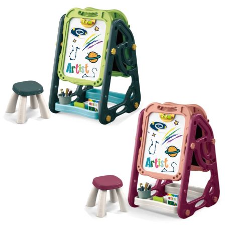 Kids Educational Double Sided Learning Easel Board 3+ Years - Purple ...