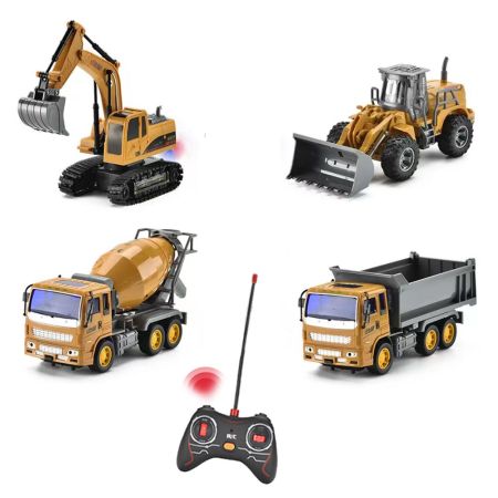 Kids 5-in-1 Remote Control Construction Truck Set 3+ Years - Makhsoom