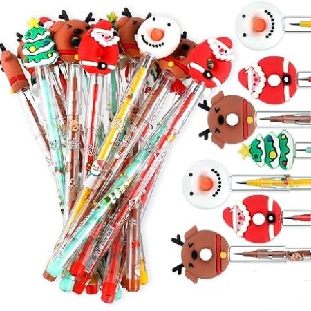 Christmas Multi Point Stackable Push Pencils - Snowman - Makhsoom