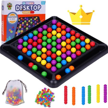 80 Beads Intellectual Rainbow Strategy Game 6+ Years - Makhsoom