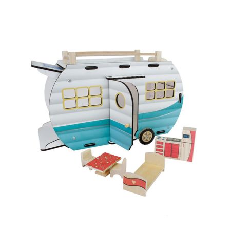 Wooden Play Caravan Toy Set for Children Creative Play - Makhsoom