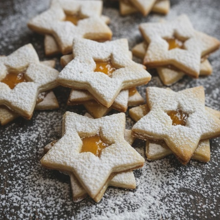 4 Pcs Christmas Stars Cookies Package - Makhsoom