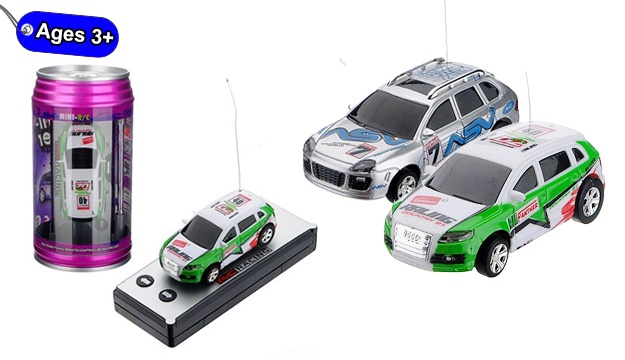 43% Off Green & White Coke Can Mini RC Radio Racing Car (Only $17 ...