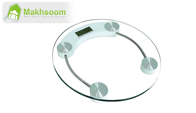 54% Off Round Personal Glass Scale (Only $11 instead of $24) - Makhsoom