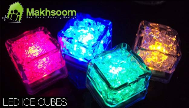 50% Off A Dozen of LED Ice Cubes for Cocktails (Only $10 instead of $20 ...