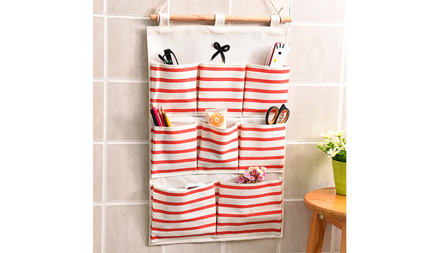 Wall Hanging Pouch Sailing Theme 8 pockets - Makhsoom