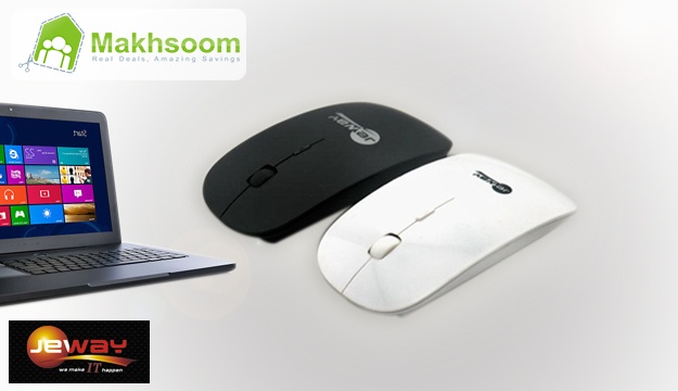 50% Off Black Jeway Wireless Mouse (Only $9 instead of $18) - Makhsoom