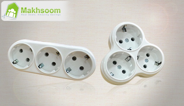 50% Off Triangular Multi Sockets (Only $5.5 instead of $11) - Makhsoom
