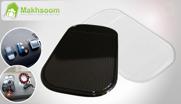 50% Off White Car Dashboard Mat (Only $4 instead of $8) - Makhsoom