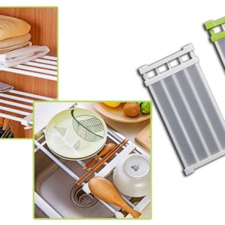 Multifunctional Expandable Telescopic Layered Rack Storage - White 30 ...