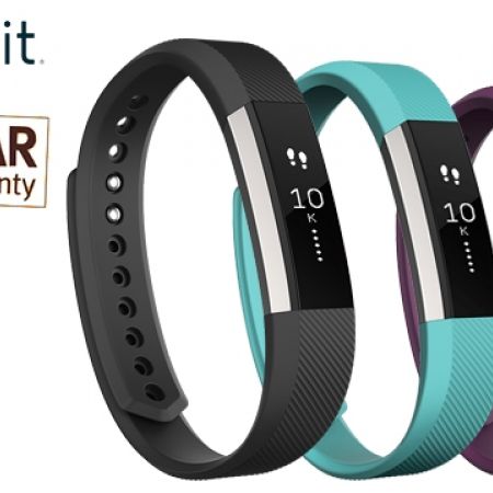 Fitbit Alta Smart Fitness Rubber Band - Small - Black/Stainless Steel ...