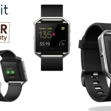 Fitbit Blaze Smart Fitness Watch - Small - Black Silver Frame (Only ...