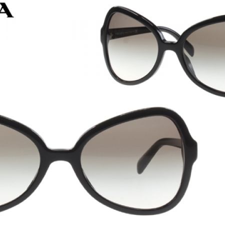 50% Off Prada Butterfly Sunglasses SPR 05S 1AB-OA7 Black Frame With ...