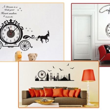 33% Off DIY Wall Stickers Kids Clock - London Bus - 84X70 cm (Only $10 ...