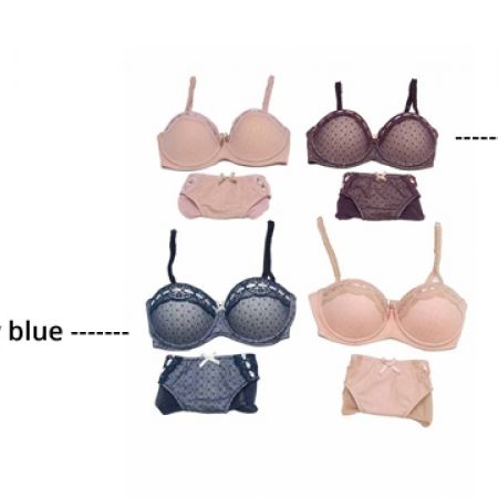 U.S. Polo Assn Set Of Lacy Bra With Pantie For Women 2 Pcs - Size: 75B ...