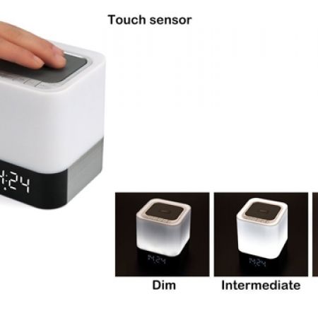 Musky Mini LED Speaker Bluetooth 3D Surround Stereo With Clock Alarm ...