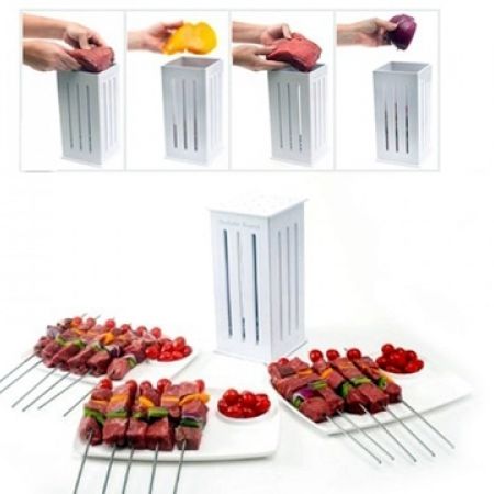 Brochette Express Skewer Maker With 32 Bamboo Skewers - Makhsoom