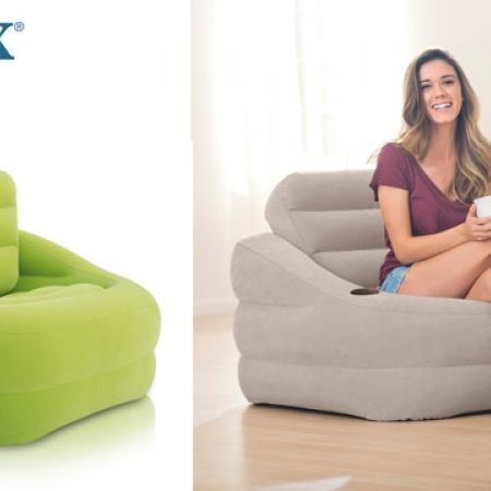 Intex Inflatable Lounge Chair 97 x 107 x 71 cm - Green - Makhsoom