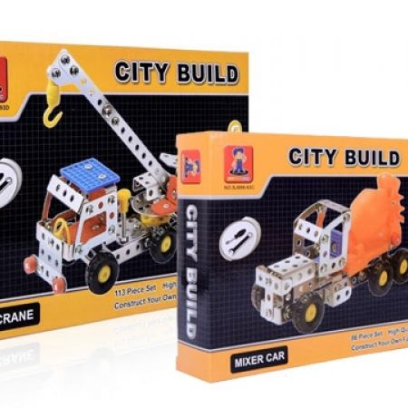 City Build Mechano Toys - Road Roller 97 Pcs - Makhsoom