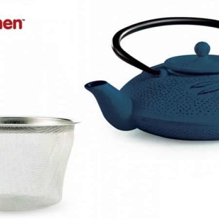 Thinkkitchen Blue Cast Iron Fuji Thinktea Teapot With Infuser 1 L ...