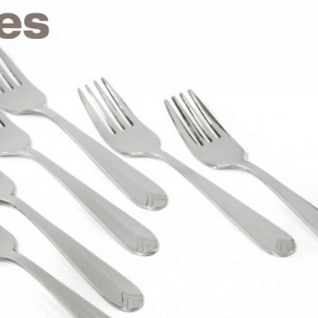 Stokes Set Of Stainless Steel Dessert Forks 6 Pcs - Makhsoom
