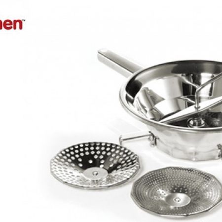 Thinkkitchen Stainless Steel 3 Blade Professional Vegetable Food Mill ...