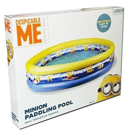 Despicable Me Inflatable Minions Paddling Pool 100 x 20 cm - Makhsoom
